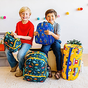 Wildkin 12-Inch Kids Backpack for Boys & Girls, Perfect for Daycare and Preschool, Toddler Bags Features Padded Back & Adjustable Strap, Ideal for School & Travel Backpacks (Robots)