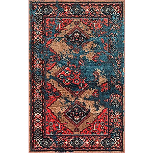 nuLOOM Lavonna Distressed Tribal Area Rug, 5' x 8', Multi