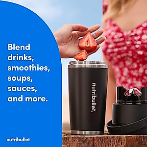 nutribullet Flip Portable Blender with Tritan Cup, Black, NBPB10350
