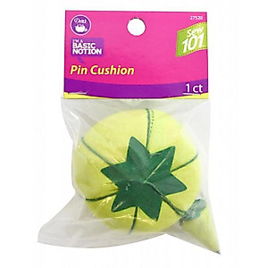 Dritz Sew 101 Tomato Strawberry Emery, 2-3/4", 1 Count, Assorted Colors Pin Cushion, Lime, Pink, Purple