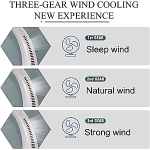 MYMULIKE Neck Fan Personal Fan Portable, Air Conditioner Fan, Wearable Cooling Hanging Neck Fan for Travel, Hands Free Bladeless Fan, 4000mAh USB Rechargeable, Up to 16Hrs Use Time