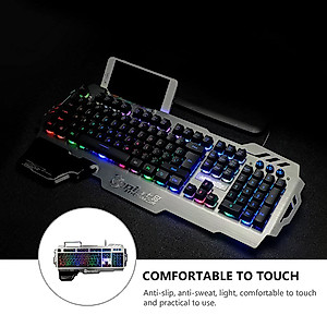SOLUSTRE Gaming backlit keyboard wireless keyboards Laptop Keyboard keybar Laptop Accessory Notebook Keyboard desktop keyboard keybord wireless keyboard for laptop Metal Accessories abs