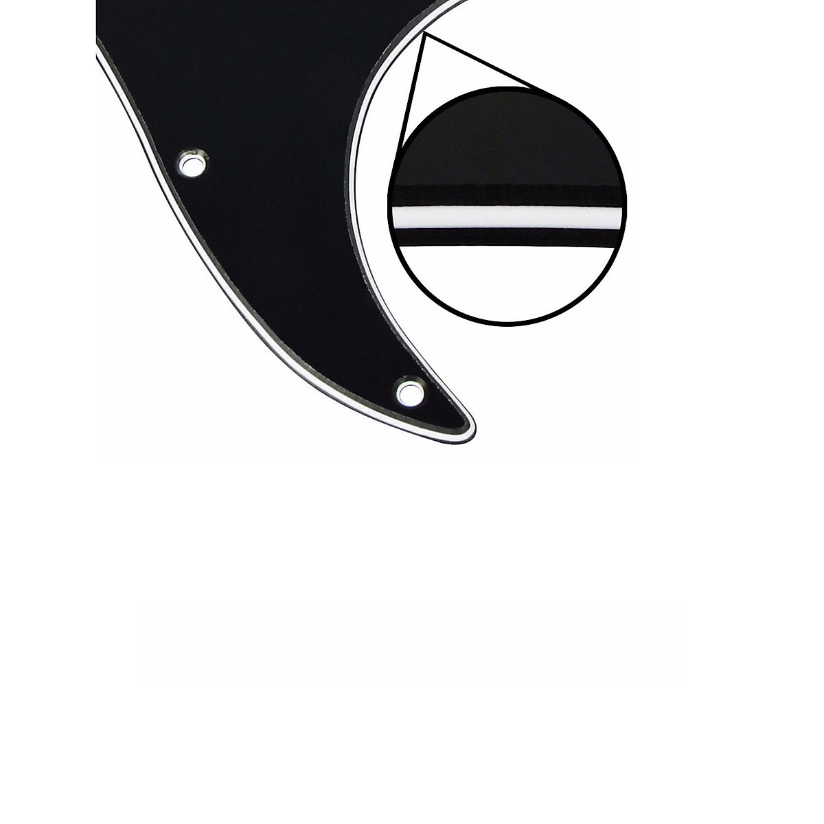 Metallor Electric Guitar Pickguard 3 Ply 11 holes SSS Single Coil Compatible with Strat Style Modern Guitar Parts Replacement(Black)