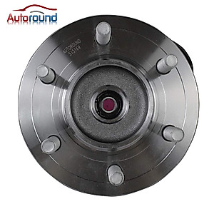 Autoround 515169 [2-Pack] 4WD Front Wheel Bearing and Hub Assembly fit for 2015-2017 Ford F-150, Fit Driver/Passenger Side, 6 Lug W/ABS