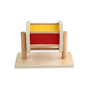 Adena Montessori Full-Size Spinning Drum Montessori Toys for Infant 6-12 Months 1 Year Old Babies Toddlers (Typical)