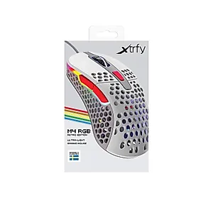 Xtrfy M4 RGB Ultra-Light Gaming Mouse, Unique Right-Handed Design, Pixart 3389 Sensor, EZcord® - Retro