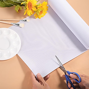 Fursuit Eye Mesh Waterproof Plastic Mesh Canvas Sheet 0.2mm Thick White Printable PVC Mesh for Mask Eyes Furries Cosplay Props Sculpting Fursuits Decor Craft Making 30cmx1m Hole 0.5mm