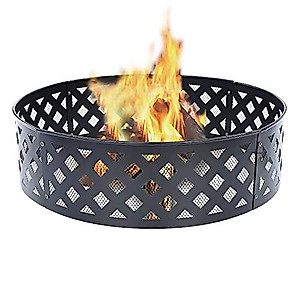 Style Selections GT 30-in Lattice Fire Ring