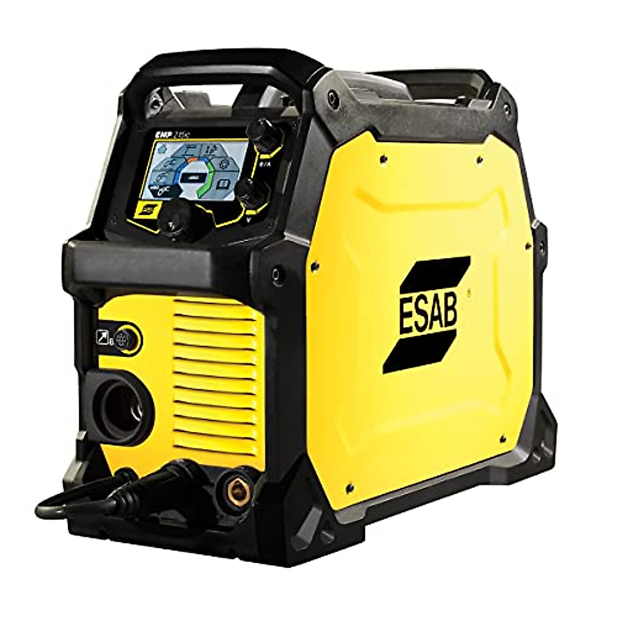 ESAB 0558102240 Rebel EMP 215IC Multi-Process MIG/TIG/Flux/Stick Welding System, sMIG Technology, 4.3" Screen, Victor Gas Regulator, TWECO Fusion 180 MIG Gun, TIG Torch and Electrode Holder