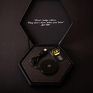 Heated Party XL Carbon fiber Cutting Plate + Carbon Card and Short Straw Gift USA Unisex (3 Cards & Straws Pink Print)