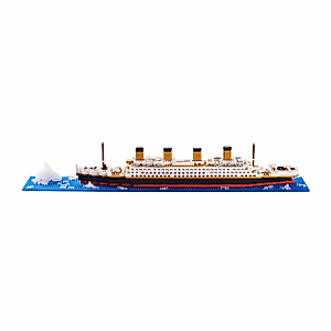 Micro Mini Blocks Building Set Architecture Titanic Cruise Ship Modle Kit, a DIY Mini Bricks for Adults and Toys Presents for Kids 1872 PCS