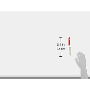 Fuji Cutlery Kent FK-403 Fruit Knife with Saya, Red, 3.9 inches (100 mm), Made in Japan, Stainless Steel Knife, Double-edged, Peeling Fruits, Cutting Fruit