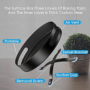 2 Tier Turntable Organizer, 360 Degree Rotating Turntable 9 "Non-Skid Rotating Tissue Storage Container, Bathroom, Kitchen, cabinets, Pantry, countertop Organizer…