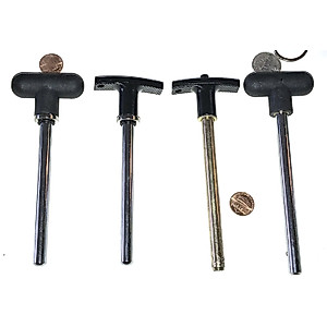 SB DISTRIBUTION LTD SBDs World Class MAGNETIC Pin, Tensile (3/8" Dia 4-1/4" Locking Space) w/BLACK T Handle Knob - Universal Weight Stack Replacement SELECTOR KEY