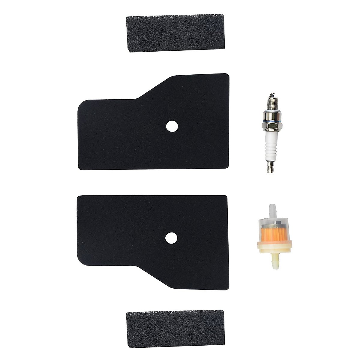 2-Pack 17211-Z07-000 & 17218-Z07-000 Outer Filter Kit - Compatible with Hon-da EU2000 EB2000 EB2000i, EB2000iT1, EU2000i, EU2000iT1 & EU2000iK1 generator- with 98056-55777 Spark plug
