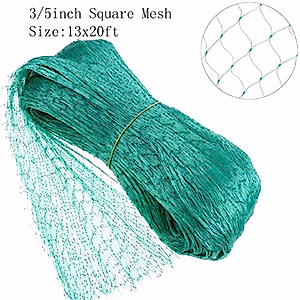 Bird Netting for Garden,13x20Ft Garden Netting,Fruit Tree Netting Doesn't Tangle and Reusable Bird Mesh Protect Fruit Vegetables Plants from Birds Deer