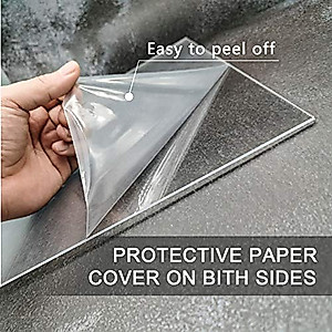 Ludery 2pack 6x12 Clear Acrylic Sheets 1/8 Thick, 6x12" Plexiglass Sheets 1/8 inch Thick - 3mm Cast Acrylic Plexiglass Sheet for Sign, Photo Frame, Craft, DIY Display Projects