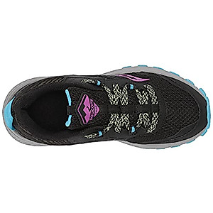 Saucony Women's Excursion TR15 Trail Running Shoe, Black/raz/Lime, 10
