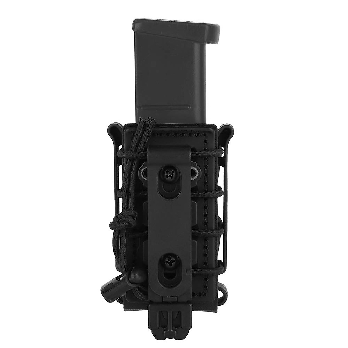 KRYDEX 9mm Mag Pouch Softshell Pistol Pouch Tactical Magazine Carrier Short (Black)