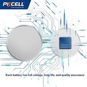 PKCELL AG3 1.5V Battery LR41 392 384 192 Button Alkaline Cell for Digital Thermometer- 5Count