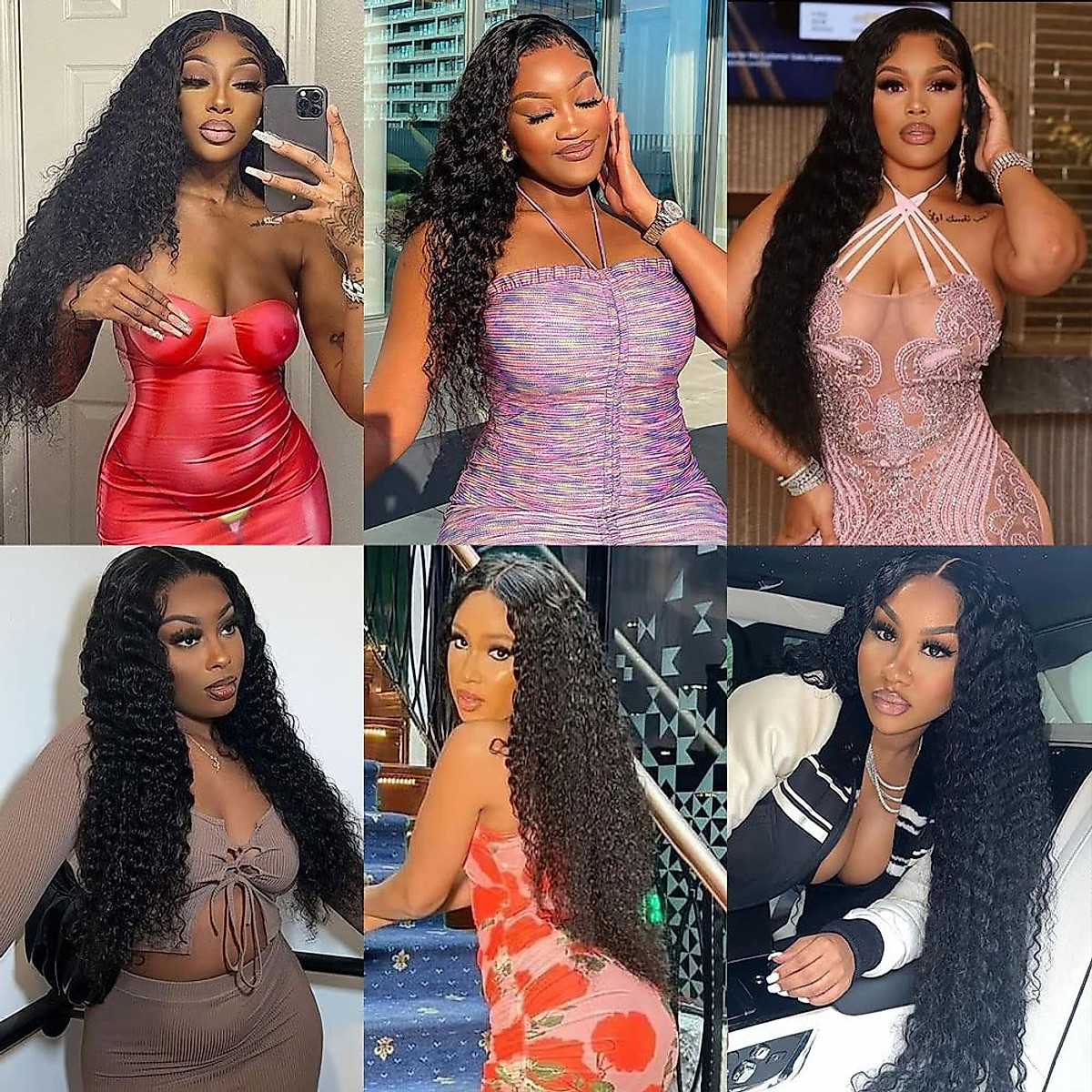 Water Wave Lace Front Wigs Human Hair Pre Plucked HD Transparent Deep Wave Lace Front Wigs for Black Women 13X4 Wet and Wavy Lace Frontal Wigs with Baby Hair 180% Density Glueless Curly Wigs 22inch