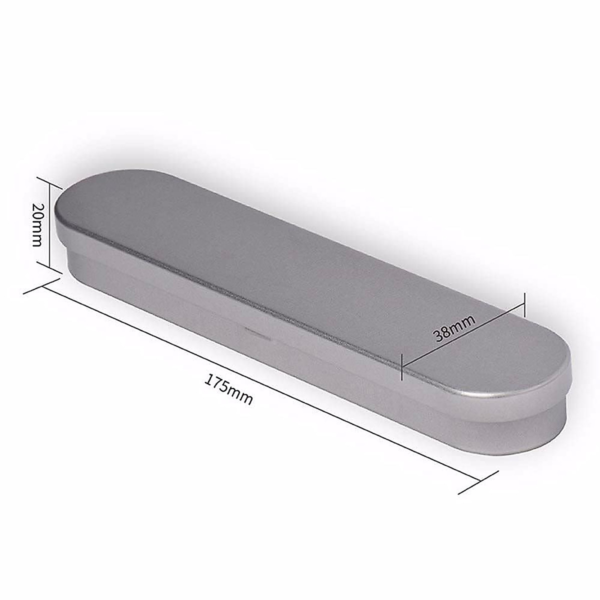 Metal Hinged Tin Pen Box Small Pencil Case Rectangular Empty Hinged Tins Box Containers Storage Organizer for Pen, Pencil, Makeup Brushes(Pink)