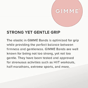 Gimme Beauty - Thick Fit Hair Bands - Blondie - Damage Free Hair Ties - Made with Seamless Microfiber Elastics - Thick + Curly Hair Accessories - No Snagging, Dents, or Breakage (6 Count)