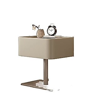 HIGOH Bedside Table Mobile Bedside Table to Store Dresser Cosmetics Bedside Table