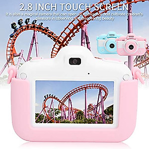 Marukio Children Full HD Digital Camera 2.8in Touch Display Screen Video Camera Toy Gifts(Pink)
