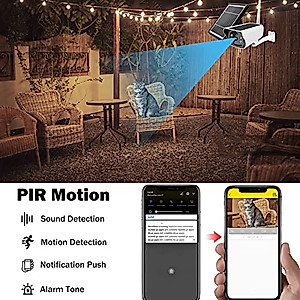 Security Camera Camera 4G SIM Card Solar IP Camera WIFI Battery Powered Video Surveillance Camera Color Night Vision 1080P CCTV Home Security Camera Surveillance Camera with Spotlight ( Size : 4G Sola