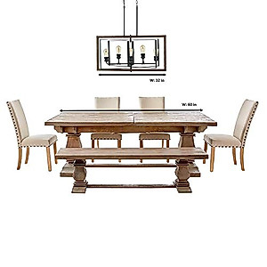 Home Decorators Collection Palermo Grove Collection 5-Light Black Gilded Iron Linear Chandelier