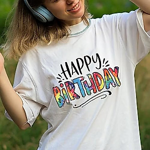 Tintnut Tie-dye Swirl HTV Heat Transfer Vinyl Roll - 12 Inch x 5ft Roll HTV Color Gradient Swirl Iron on Vinyl Spiral Patterned HTV Vinyl DIY Canvas Bag T-Shirts for Cricut or Silhouette Cameo