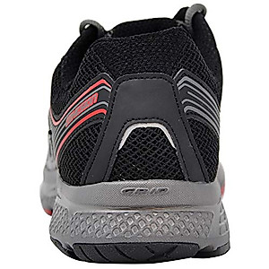 Saucony Men's Cohesion 10 Grey/Black/Red Running Shoe 10 M US