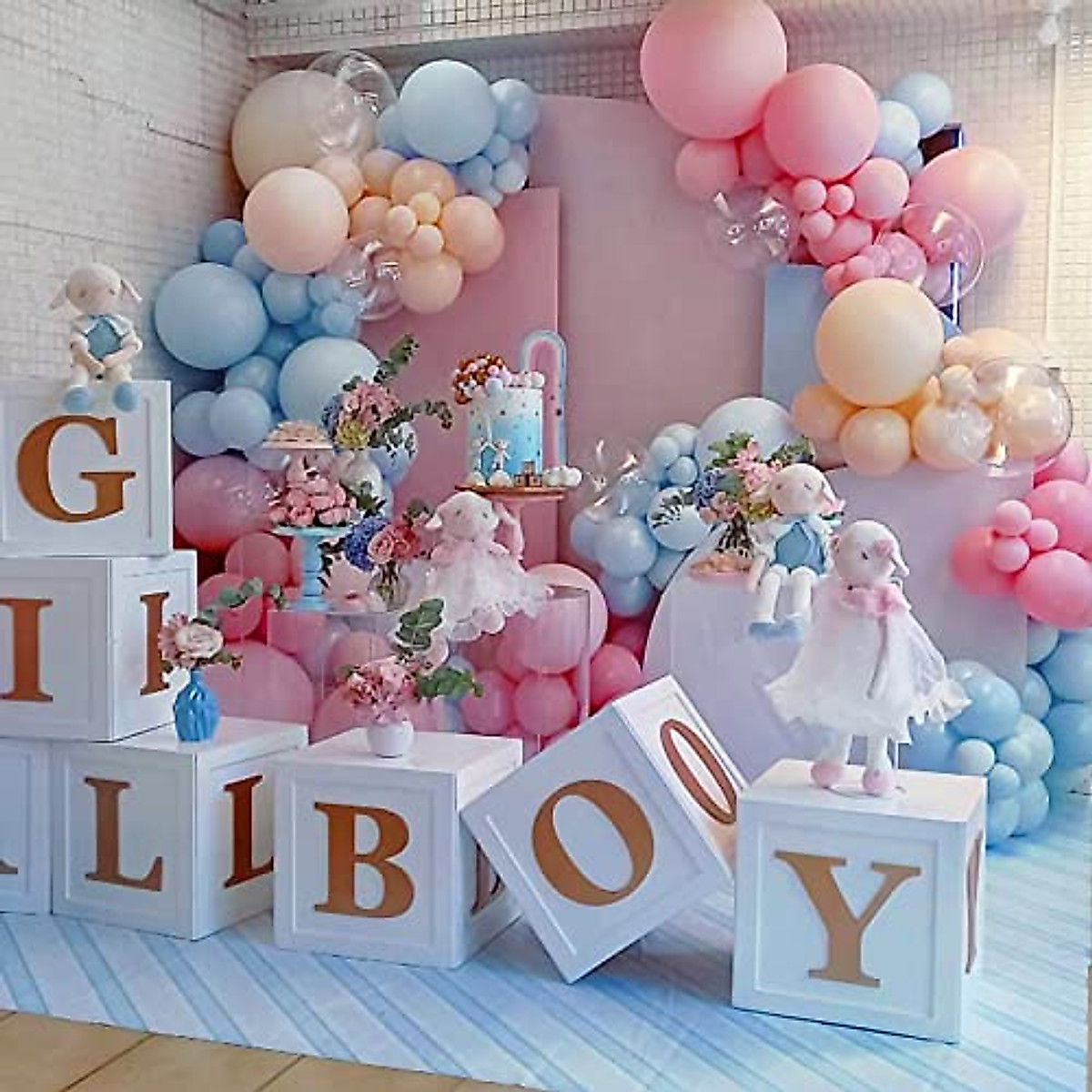 Light Blue Balloons Garland Arch Kit 105Pcs Different Sizes 18In 10In 5In Latex Pastel Matte Baby Blue Balloons Decorations for Baby Shower Wild One1st Birthday Wedding Bride Anniversary Gender Reveal Party Supplies for Boy Girl Adult