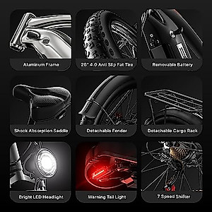 EDIKANI Electric Mountain Bike 26'' Dual Motor 1500W 48V 18A Ebike for Adult, 35mph 32 Mileage Pedal Assist 70 Miles Electric Moped, 35° Uphill Hydraulic Brake Fat Tire E Bicycles for Hilly Terrain