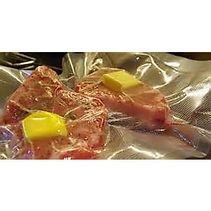 Hansi Naturals 2-Pack 8"x50' Rolls Commercial Grade Vacuum Bags BPA FREE! 3mil Vacuum Seal Rolls (2) Freezer storage vacuum bags