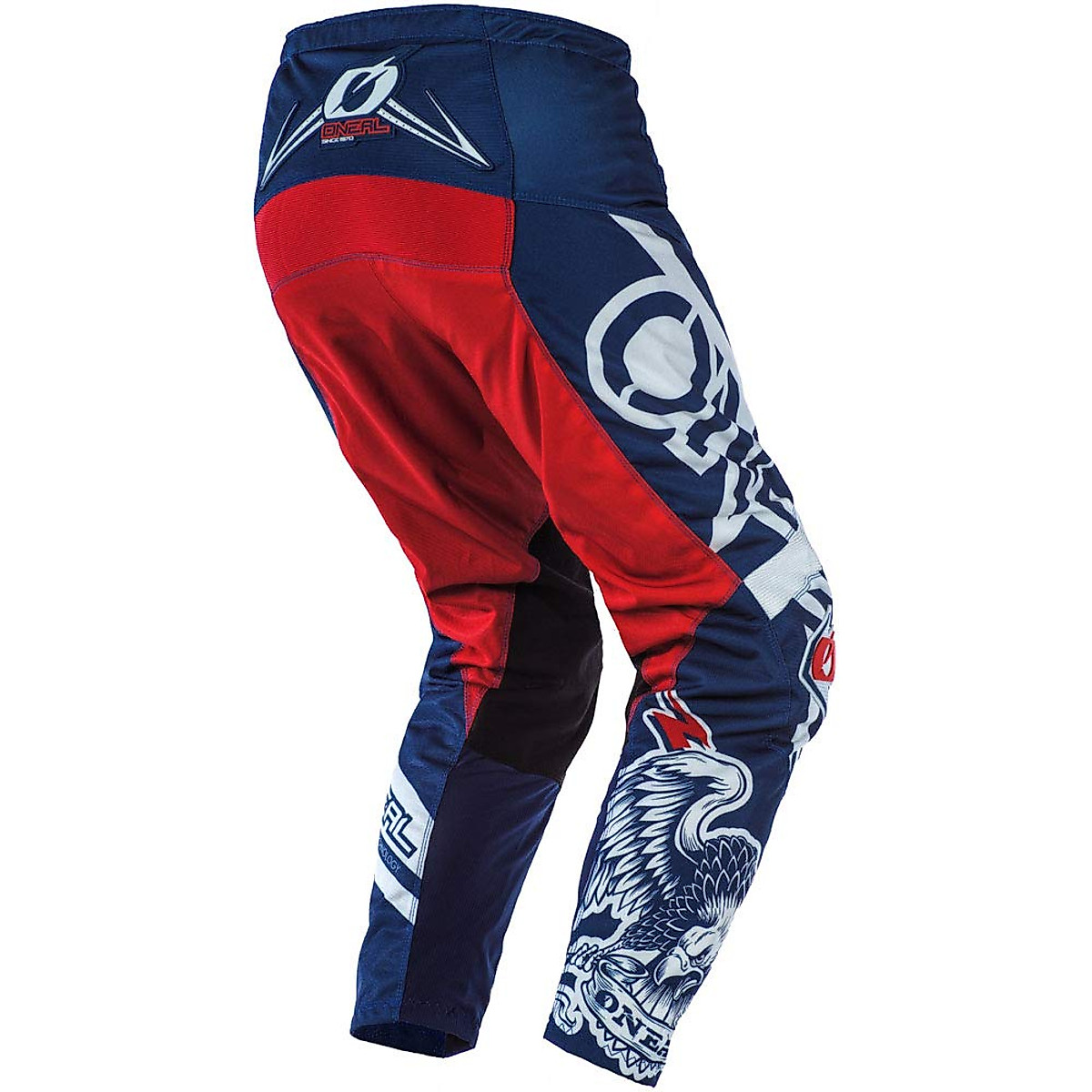 MX Outfit O'Neal Element Warhawk Blue/Red Kids/Youth (12/14 (26)/Large) Protective Pants Jersey bundle motocross dirt bike set