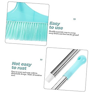 Hoement Home Broom Angle Broom Long Handle Cleaning Broom Office Broom Floor Cleaning Broom Floor Cleaning Tool Outdoor Broom Floor Sweeping Broom Hair Cleaning Broom Sky-Blue Plastic