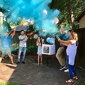 Gender reveal powder cannon,smoke bombs for gender reveal party 100% Biodegradable Tissue Safe Powder Smoke