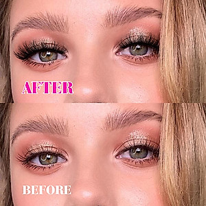 Mink Lashes Fluffy 18mm False Eyelashes Wispy Natural Look 6 Pairs 6D Volume Thick Long Fake Eyelashes like Clusters by Pleell