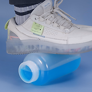 UMETASS 1 oz Wide Mouth Lab Reagent Bottle, Laboratory Grade Chemical Container, Sealed Leak-proof Translucent HDPE Bottle, Pill Bottle, Water Sample Bottle(5 Pcs)