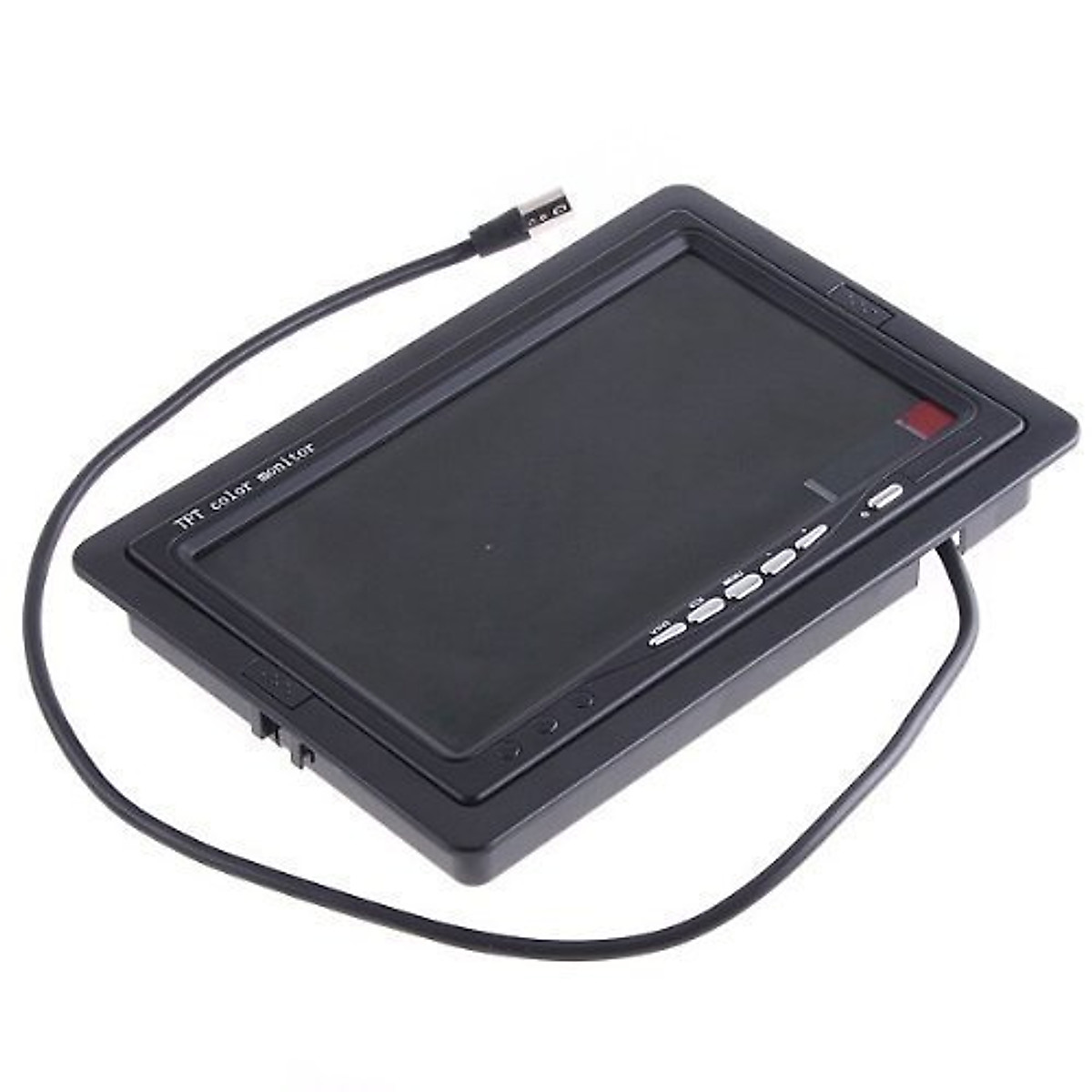 BW 7 inch High Resolution 800 * 480 TFT Color LCD Car Rear View Camera Monitor Support Rotating The Screen and 2 AV Inputs