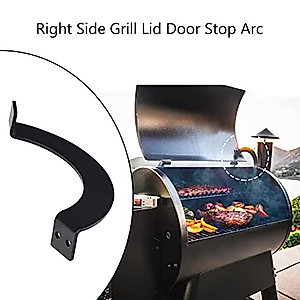 Right Side Grill Lid Door Stop Arc for to Fit Most Traeger Grills, Compatible with Traeger Pro Series 22, Pro Series 34, Pro 780 And More - Installation Hardware not Included (BCA002 Right Side)