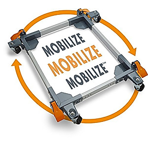 Bora Portamate Mobile Base PM-3550 Industrial Strength with Swivel Wheels – Universal, Super Heavy Duty, Adjustable Rolling Kit, Dolly Roller for Equipment, Power Tools, Machines- 1500 lb Capacity