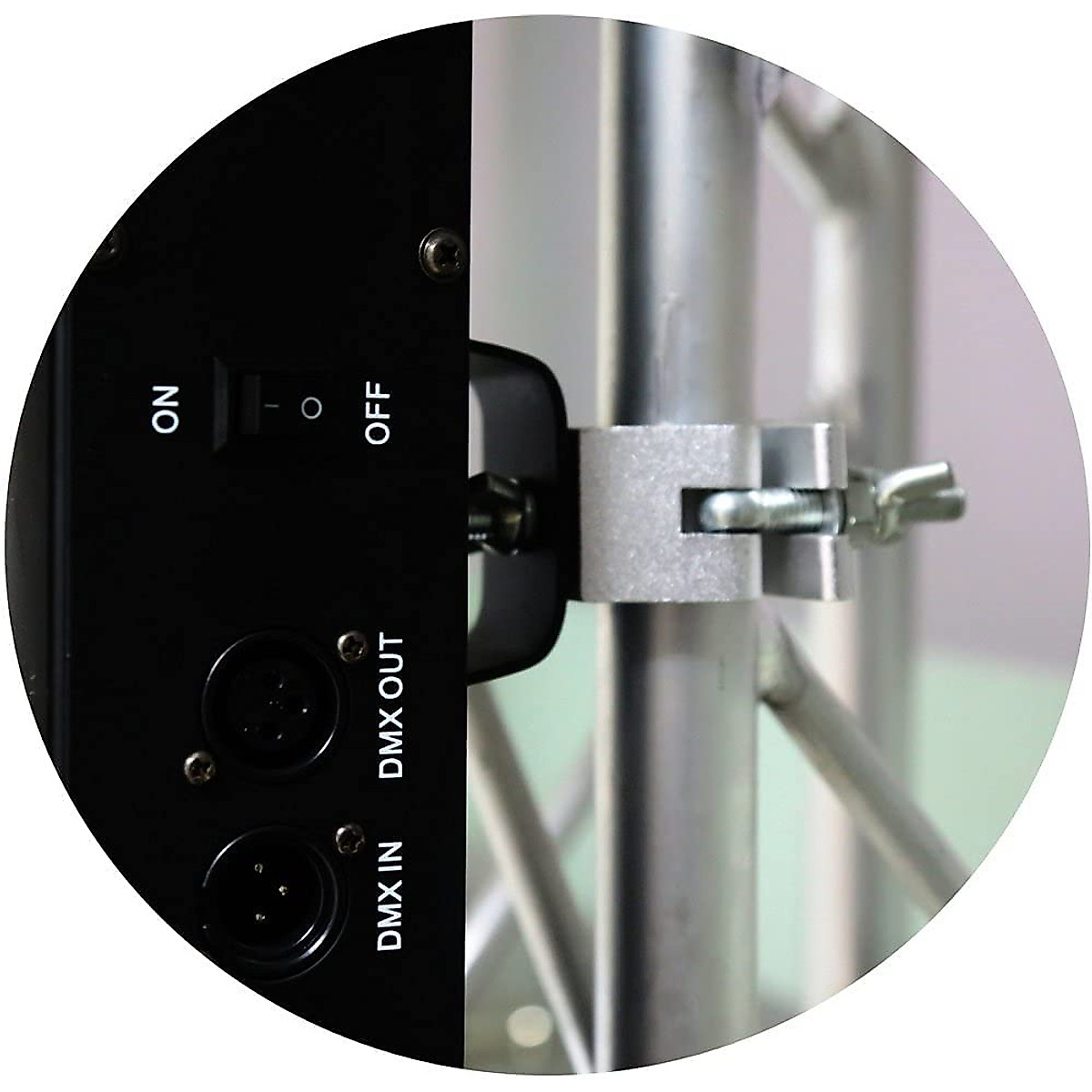 2Pack Clamps for Lights Stage Lighting Equipment & Accessories, Lighting O Clamps Dj Light Pole Clamp Quick Release Truss Clamp, 35mm Mounting Bracket Stage Light Clamp Moving Head Light Hooks Clamps