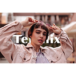 Terviiix Mini Flat Iron for Short Hair Temperature Adjustable, 1/2 Inch Mini Small Portable Ceramic Travel Hair Straightener for Men, Black