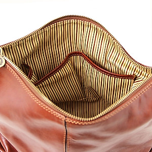 Tuscany Leather Sabrina - Leather hobo bag - TL141479 (Black)