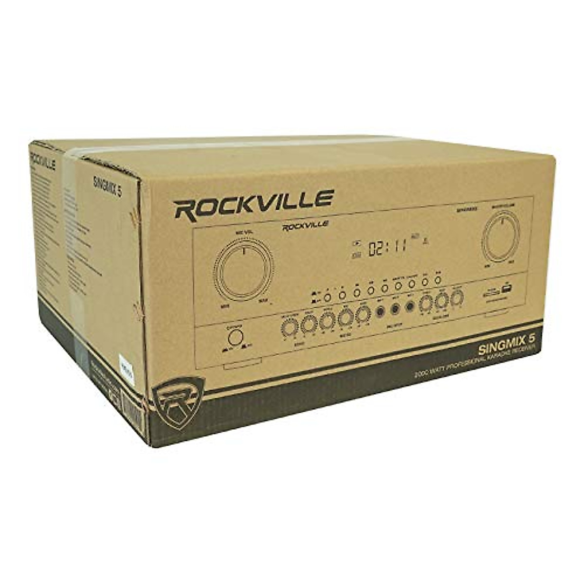 Rockville SINGMIX 5 2000w Bluetooth DJ/Pro/Karaoke/Home Amplifier Mixer Receiver