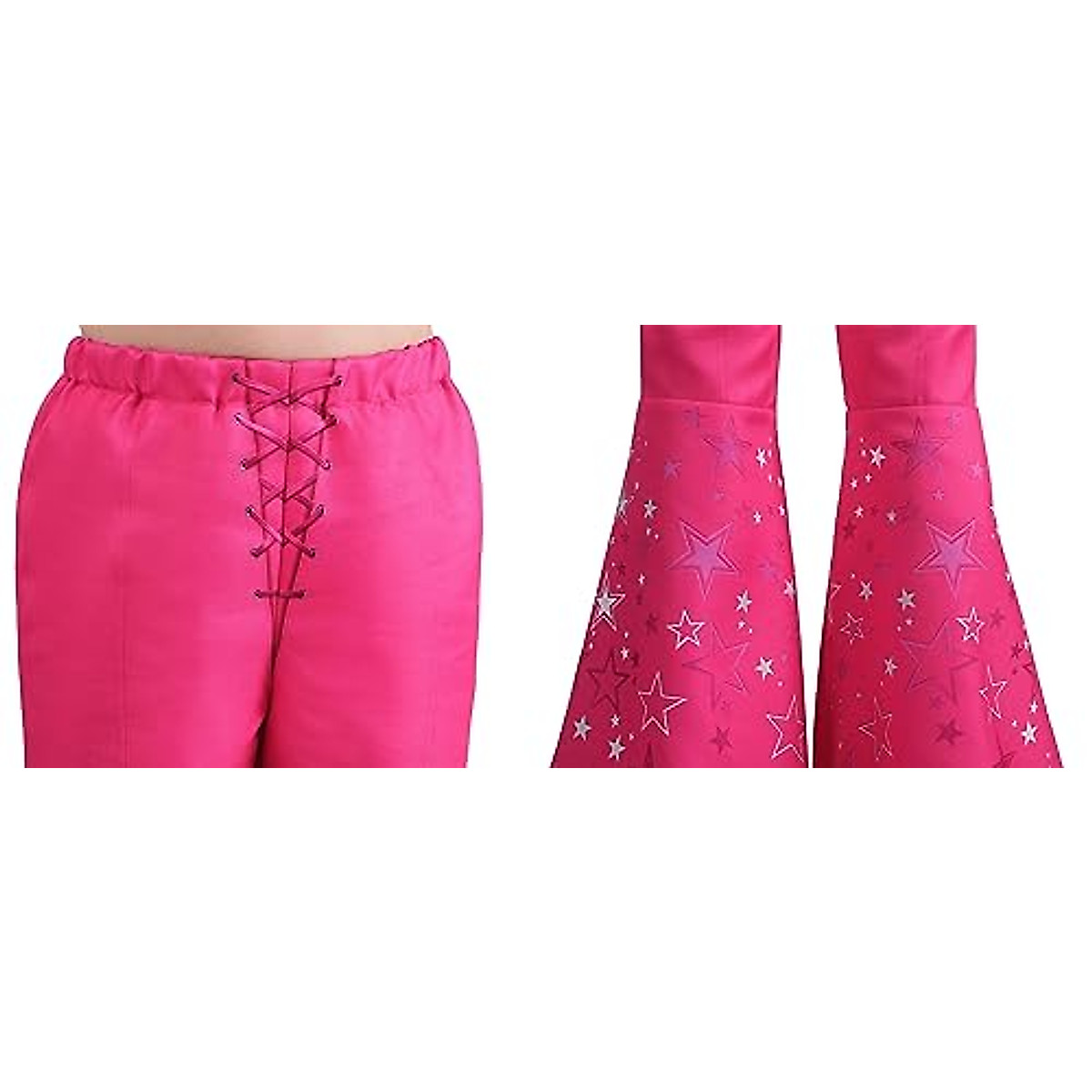 Yaxoiamz Girls Pink Costume Cowboy Costume Hippie Disco Outfits Pink Cowgirl Uniform halloween Pink Series (Pink 1, Medium)