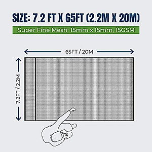MEKKAPRO Heavy Duty Bird Netting, Garden Nets for Fruit, Vegetable, Plant Trees | Deer Netting and Fencing | Anti-Bird and Deer Net (7.2 x 65 feet)